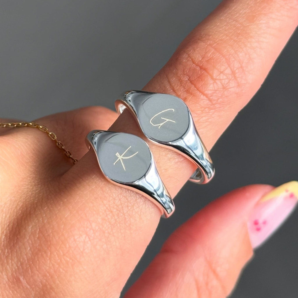 Engravable Signet Ring | Botanical H2o – Botanical H2o
